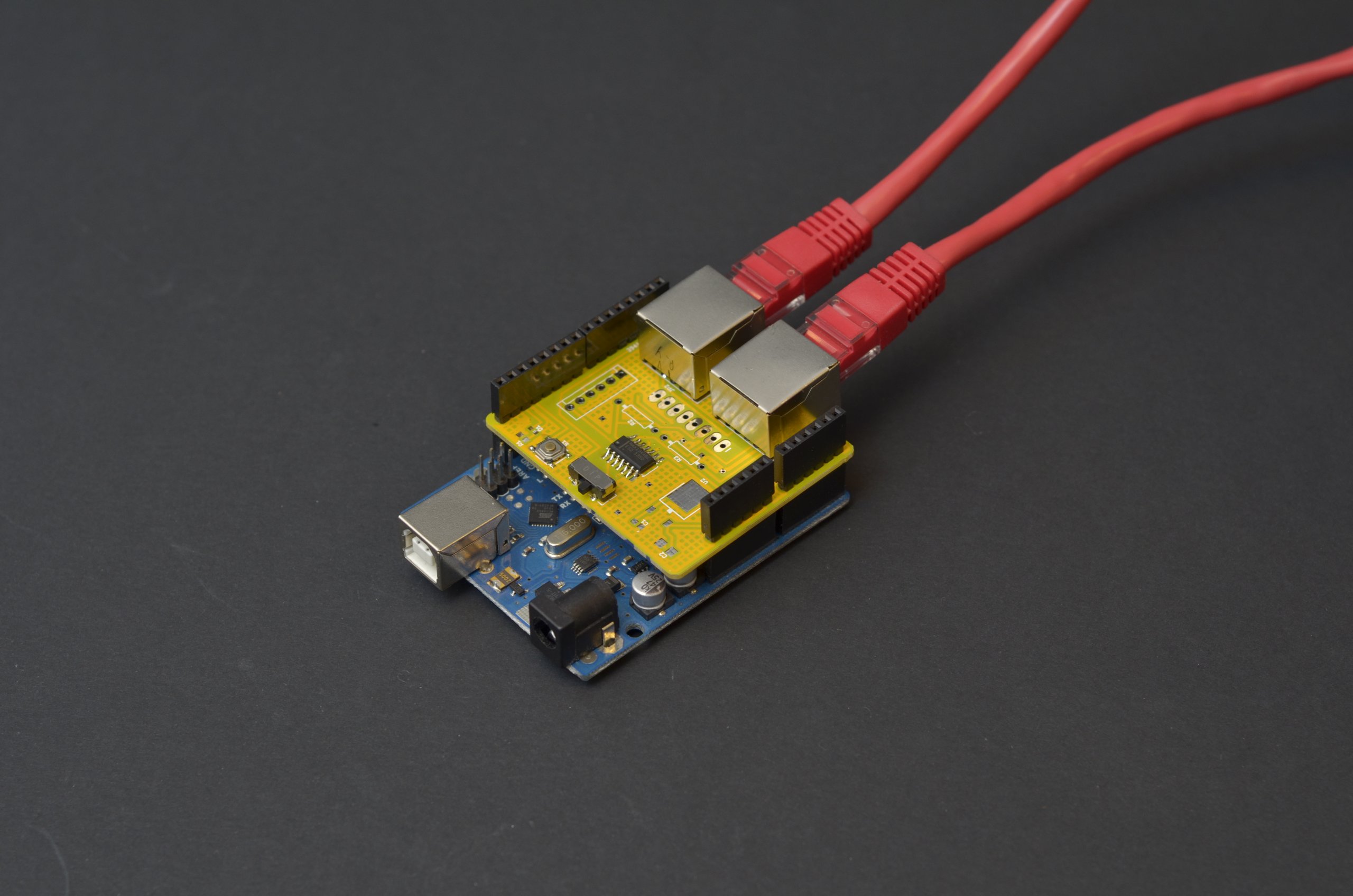 Arduino Rs485 Shield Rj45 Bus Powered From Krekr On Tindie
